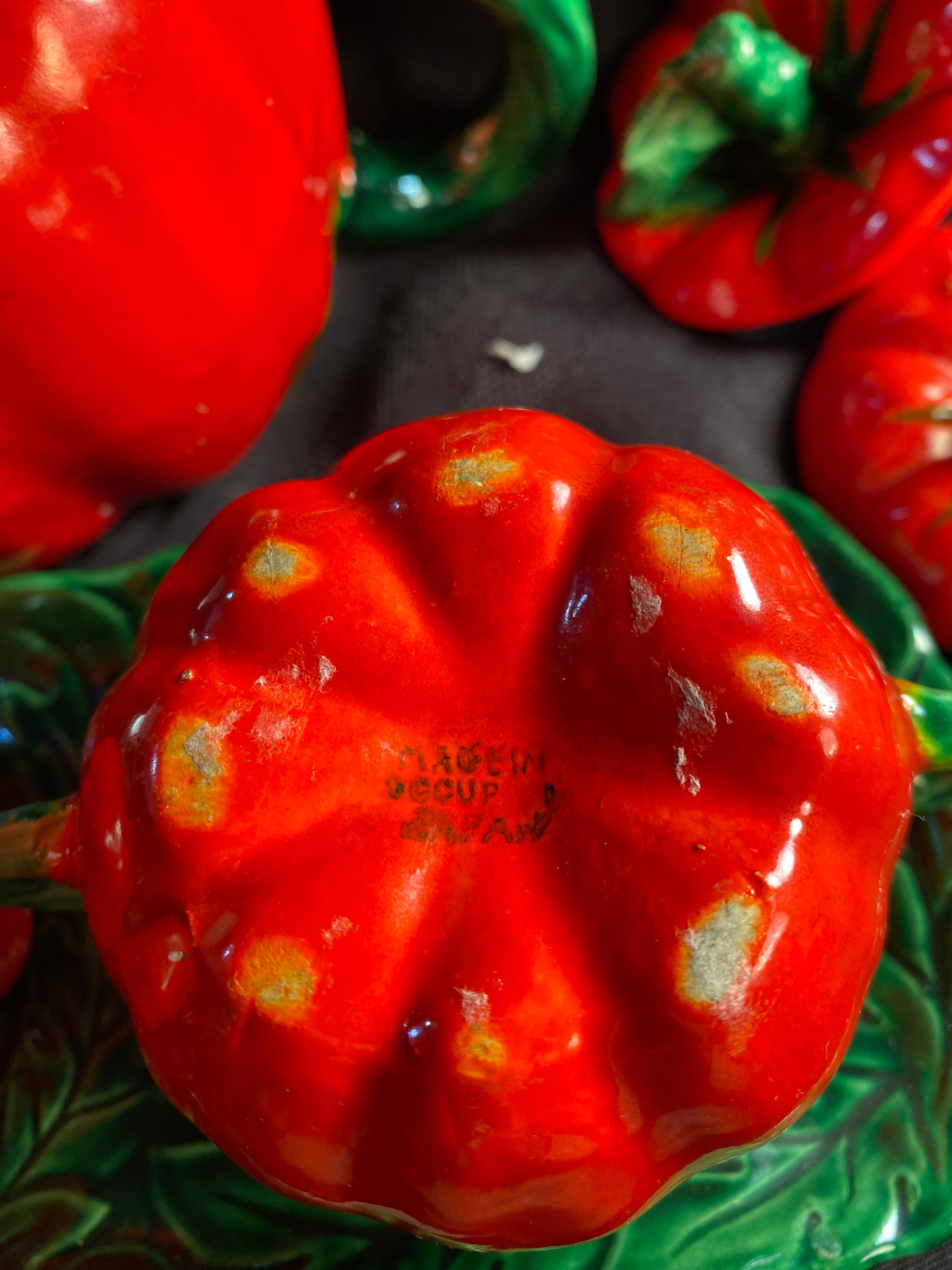 Vintage Tomato Tea Set - Etsy