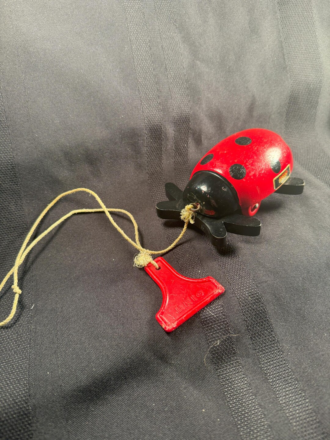 Vintage Wooden Ladybug Pull Toy by Brio - Etsy