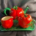 Vintage Tomato Tea Set - Etsy