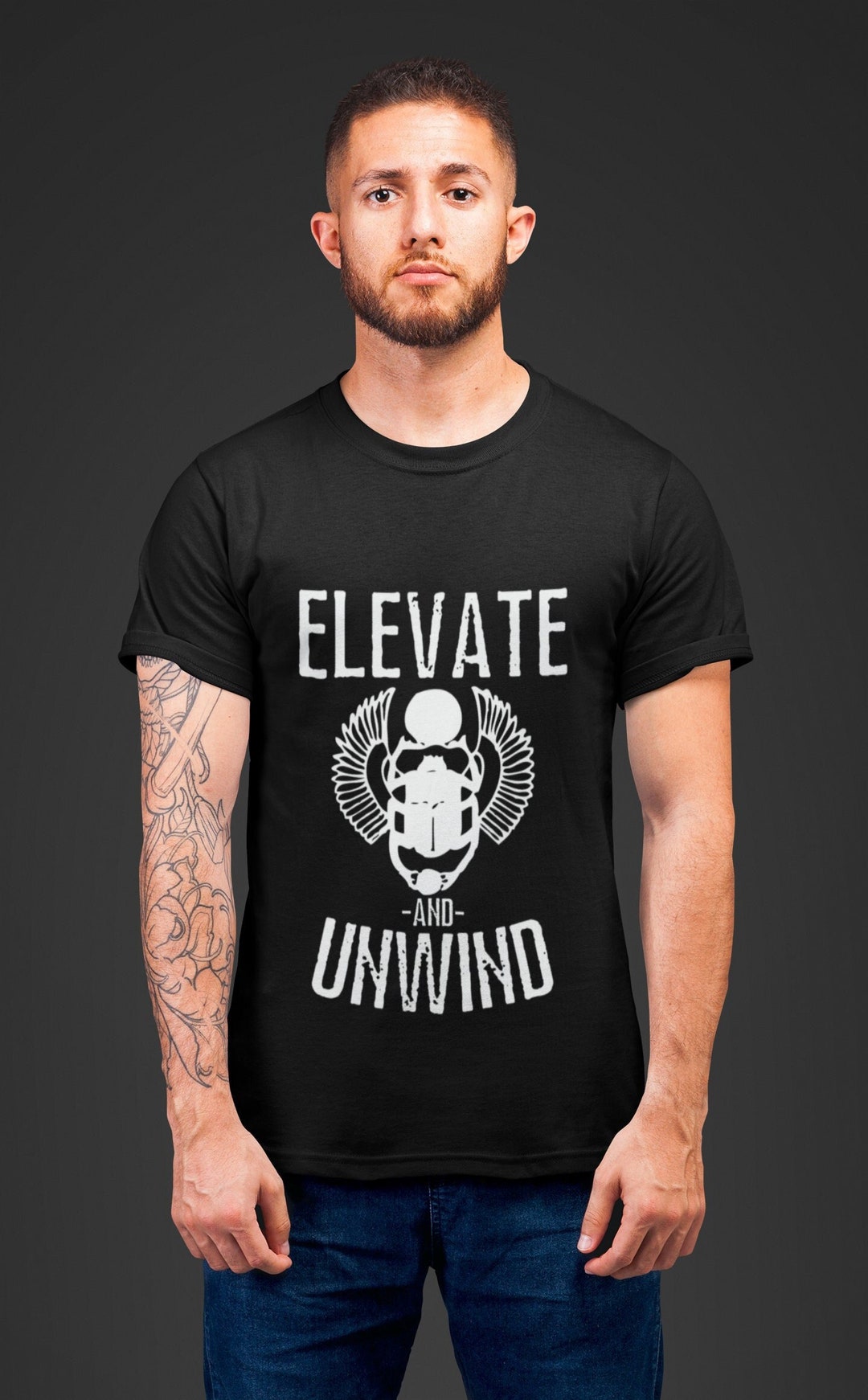 Elevate and Unwind Egyptian Scarab Tshirt Occult Shirts - Etsy