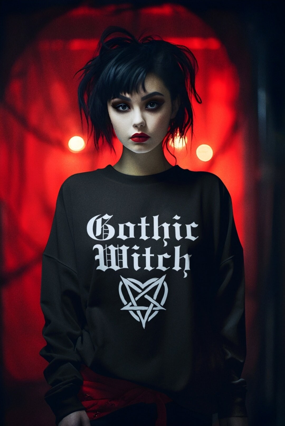 Gothic Witch Sweatshirt, Creepy Cute Sweater, Pastel Goth Sweater ...