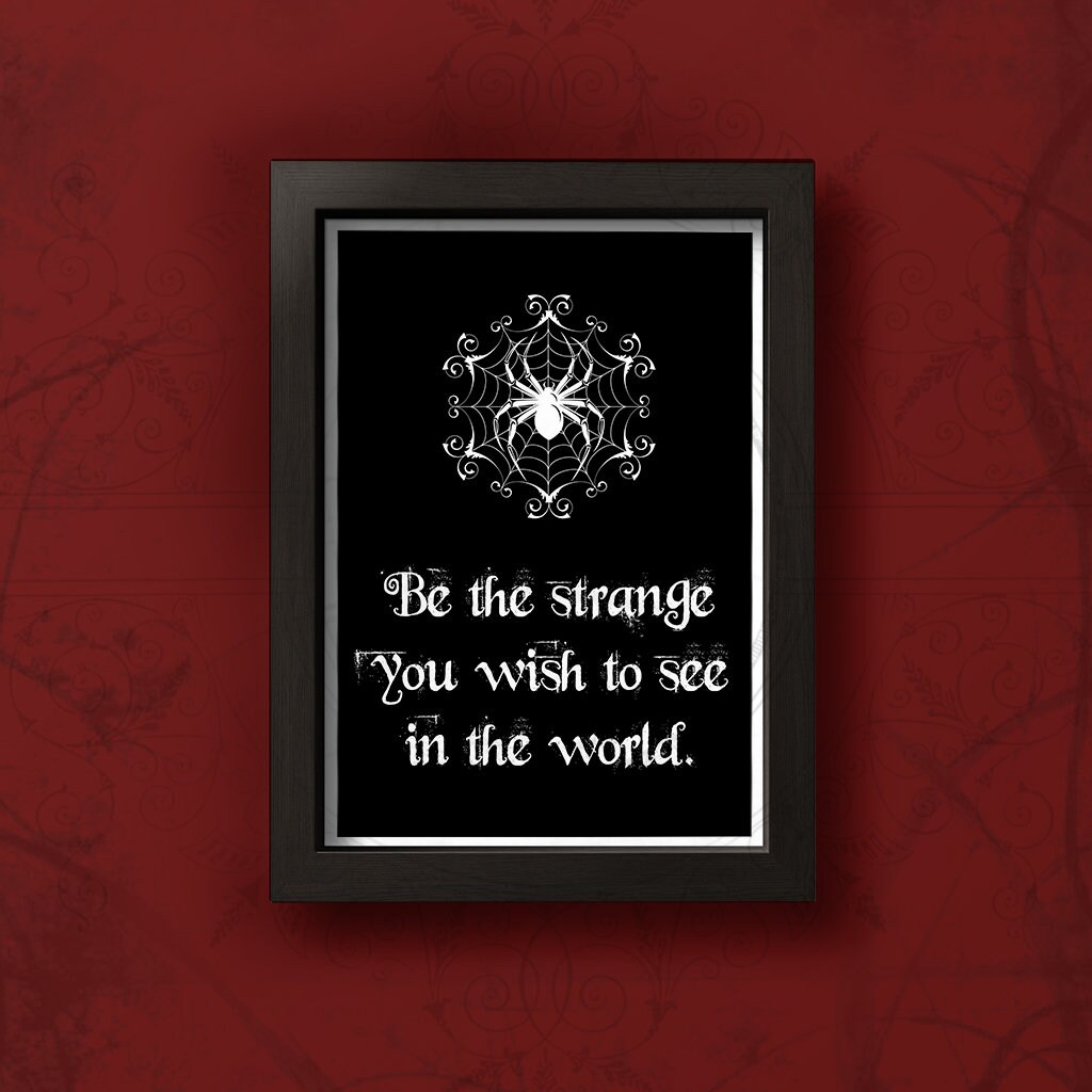 Gothic Print Gothic Home Decor Goth Home Decor Nu Goth - Etsy