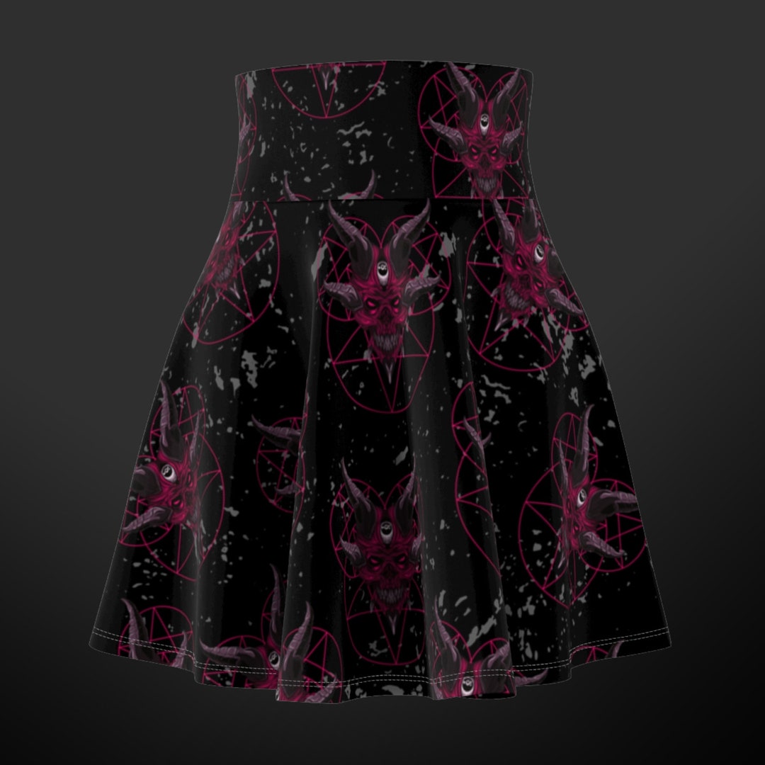Satan Demon Skirt Gothic Skirt Dark Grunge Dreamcore - Etsy