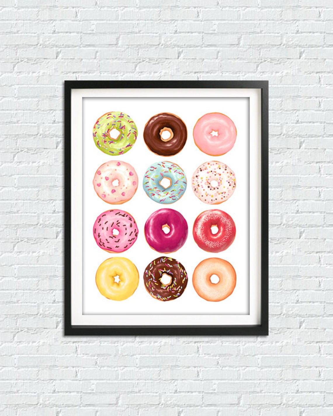 Donut Print Wall Art Donut Poster Best Selling Items Top - Etsy