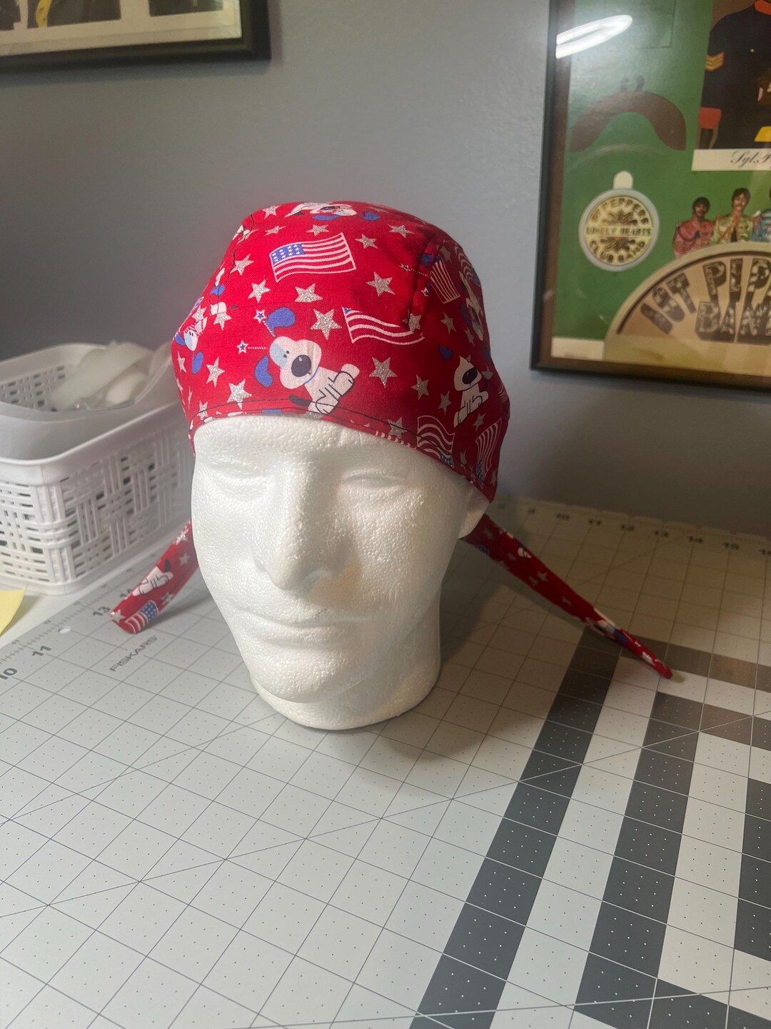 American Flag, Red White & Blue, 4th of July, Durag, Hat, Chemo Cap ...