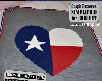 Republic of Texas - Lone Star State Flag Afghan Pattern - Fun and Easy ...