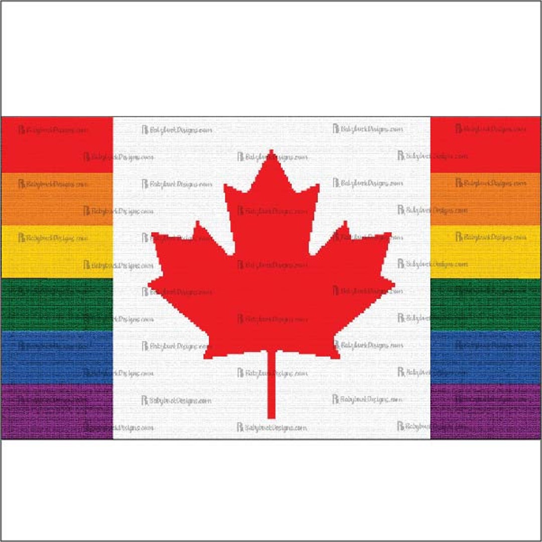 Canadian Pride Graph Pattern - Fun & Easy to Crochet! - Etsy