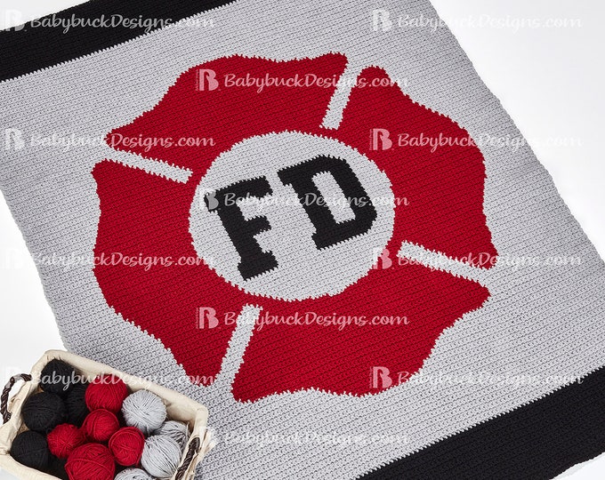 Star of Life EMT EMS Paramedic Afghan Pattern - Fun and Easy to Crochet ...