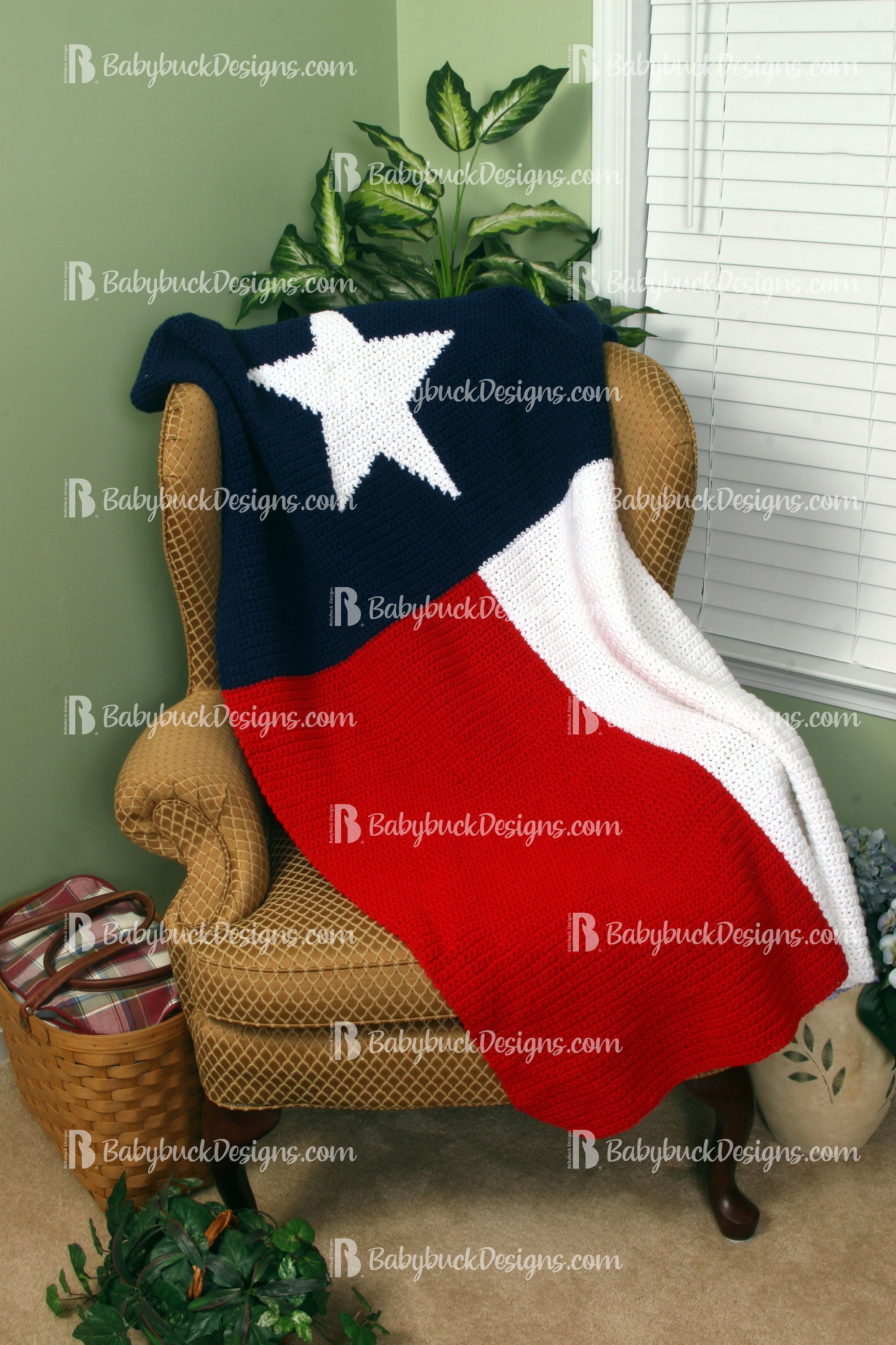 Republic of Texas - Lone Star State Flag Afghan Pattern - Fun and Easy ...