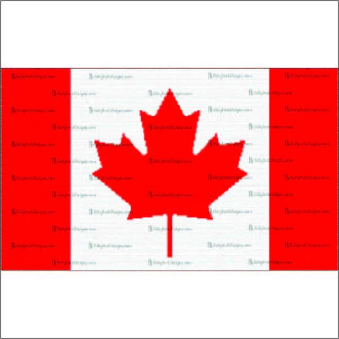 Canadian Flag Graph Pattern - Fun & Easy to Crochet! - Etsy