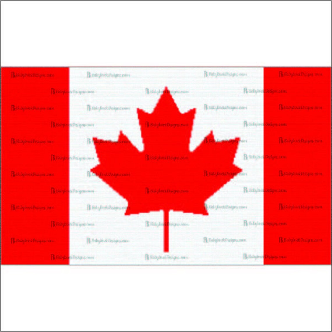 Canadian Flag Graph Pattern - Fun & Easy to Crochet! - Etsy