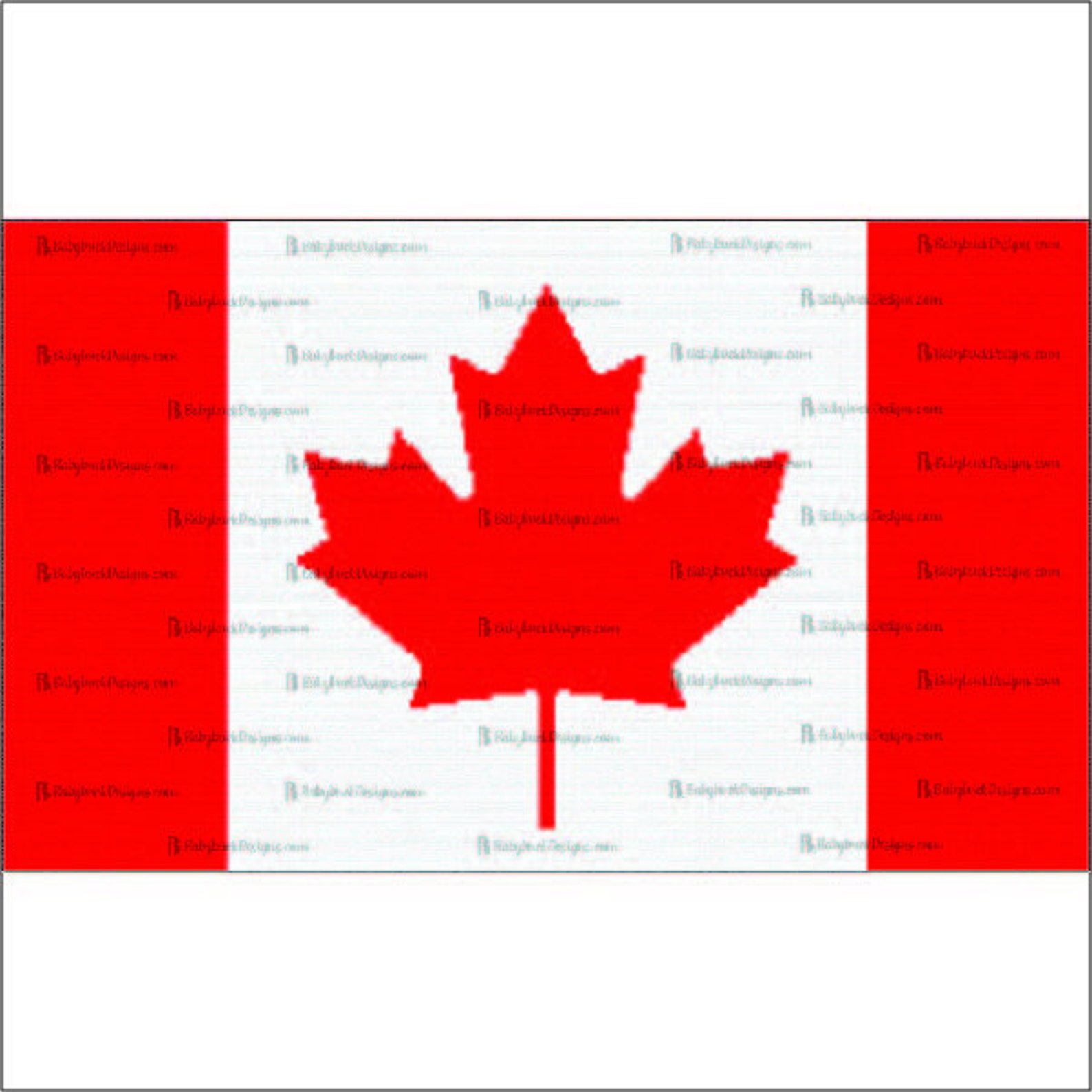 Canadian Flag Graph Pattern - Fun & Easy to Crochet! - Etsy
