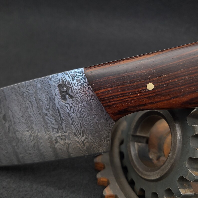 Chef Knife - Damascus - Ladder Pattern - Etsy