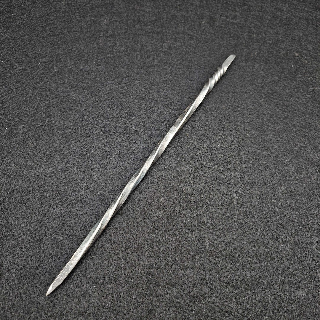 Hair Stick Spike With a Twist - Hand Forged - Etsy