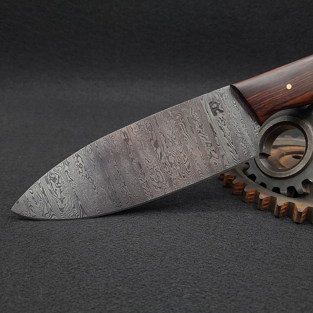 Chef Knife - Damascus - Ladder Pattern - Etsy