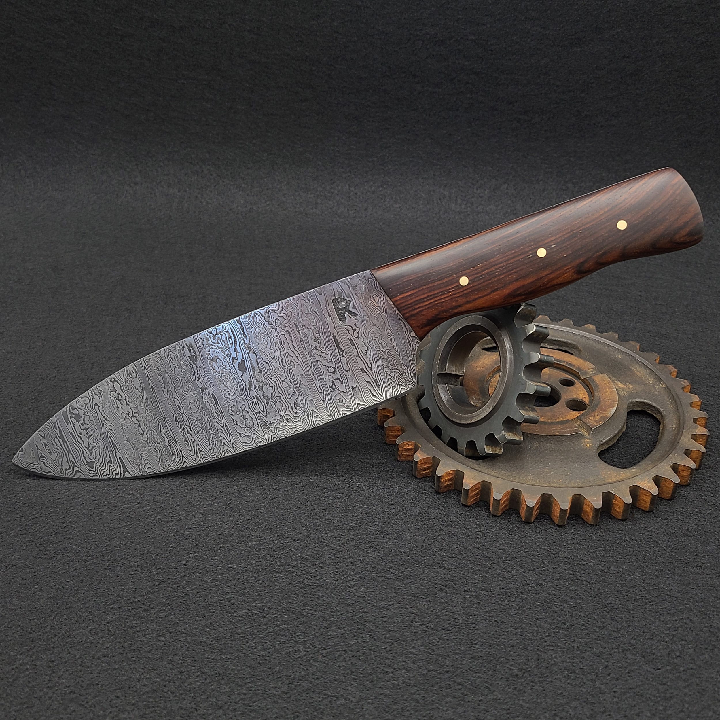 Chef Knife - Damascus - Ladder Pattern - Etsy