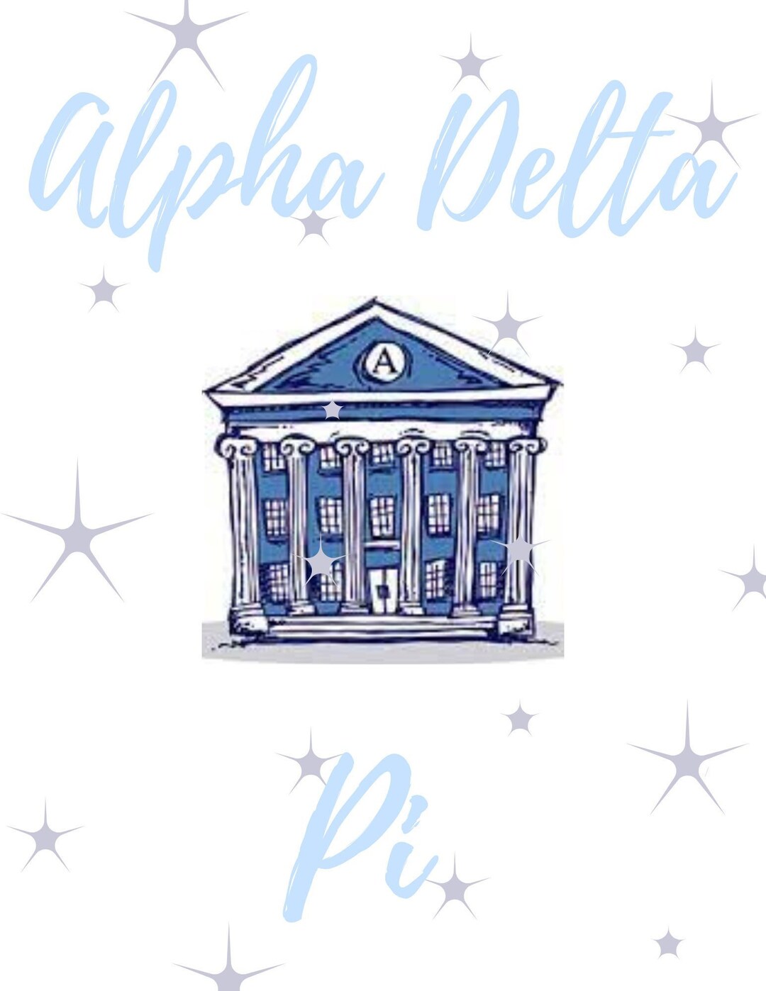 ADPI Pi Palace Digital Art Print ADPI Sorority Greek - Etsy