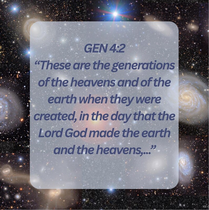 God Created the Heavens Space Journal, Rubin Observatory, Nebula ...