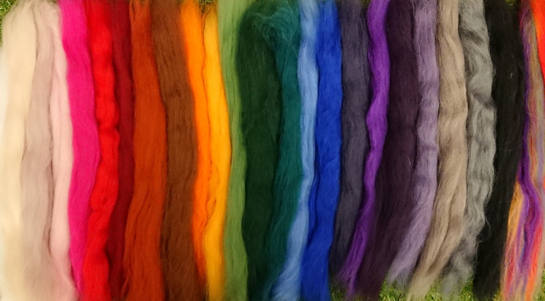 Natural Ethical Dyed Wool Roving for Wet Felting Dreads/dreadlocks 20 ...