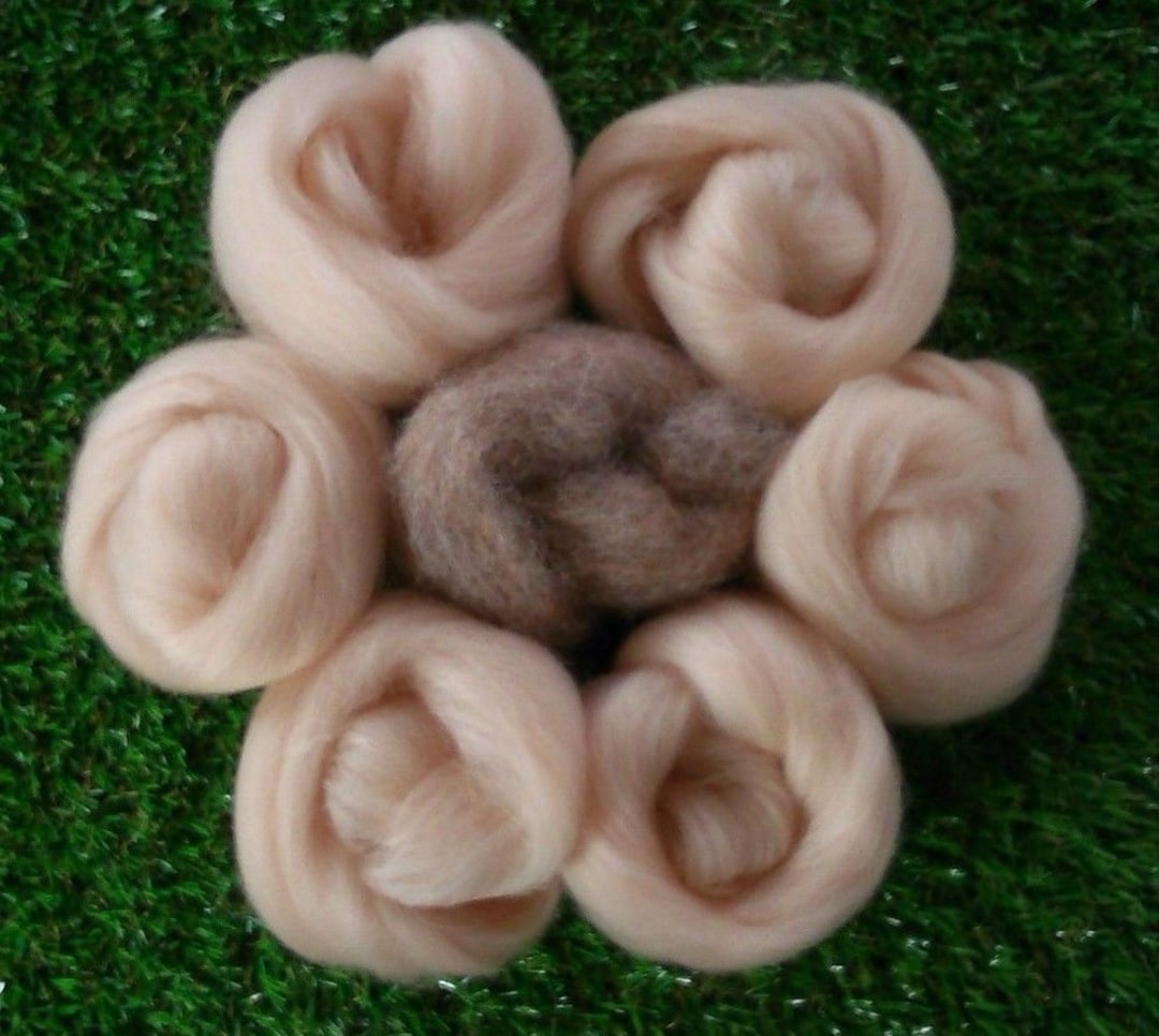 Needle Felting Pink Flesh Skin Tones/textures Mix, 3D Projects. Felting ...