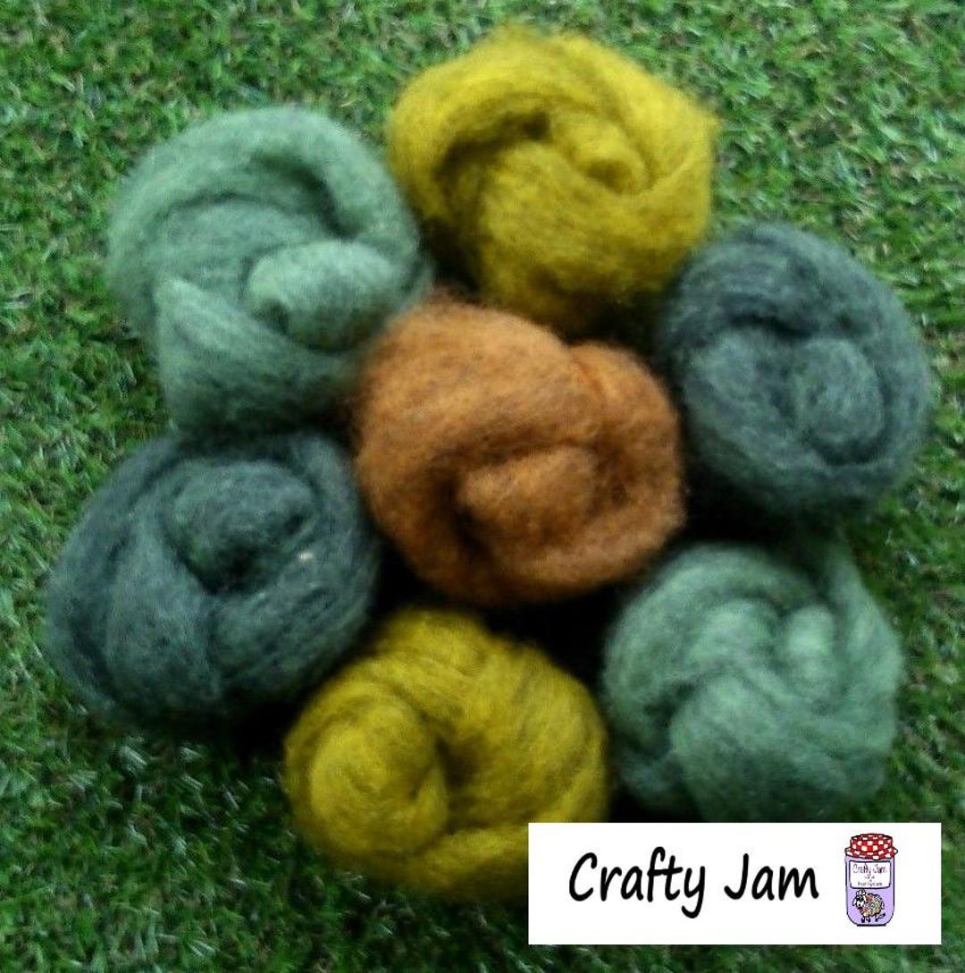 Needle Felting Moss Mix Ideal for 3D Projects. Felting Wool 46g - Etsy