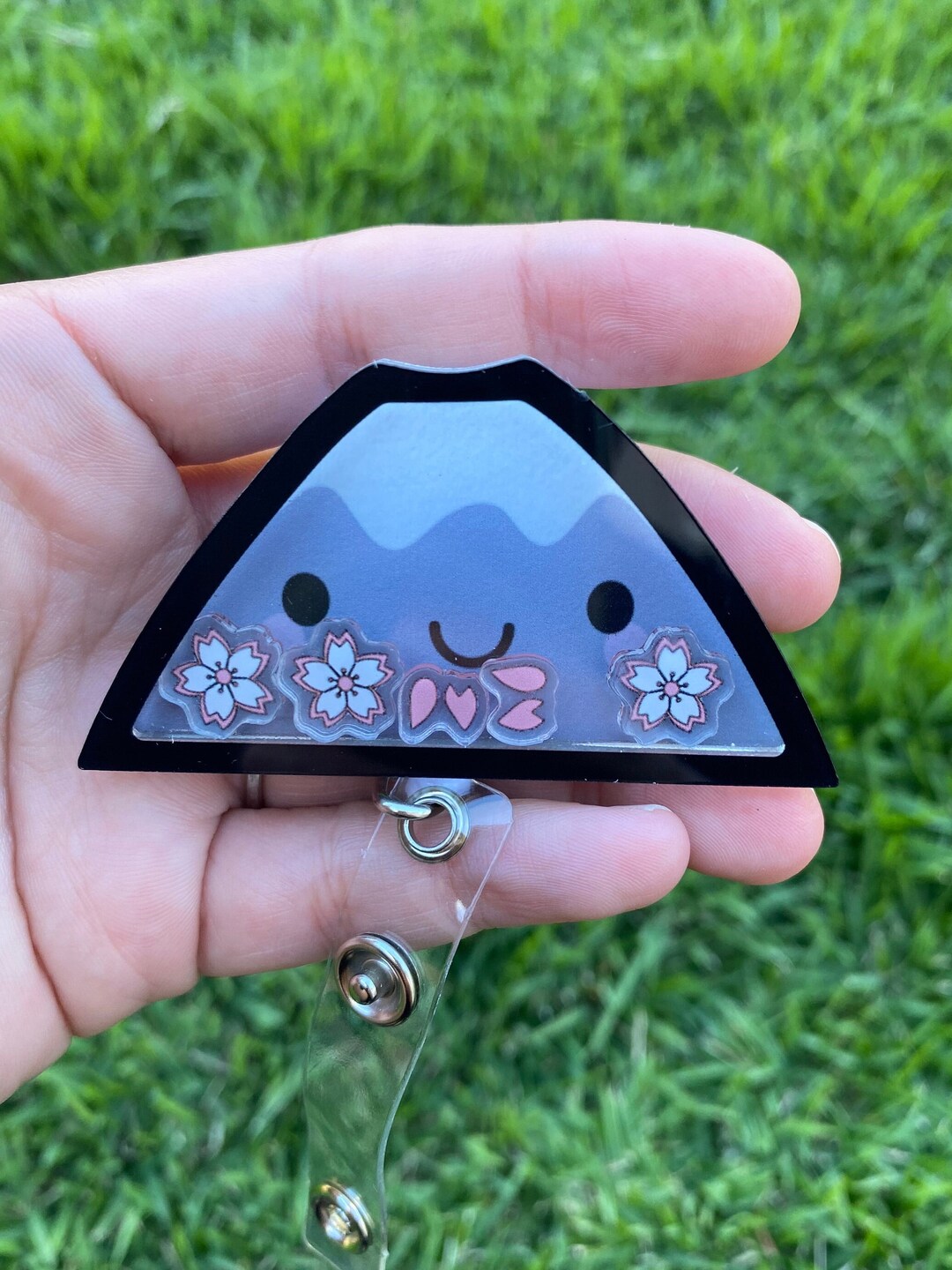 Mt Fuji Shaker Badge Reel | Id Holder | Keychain - Etsy