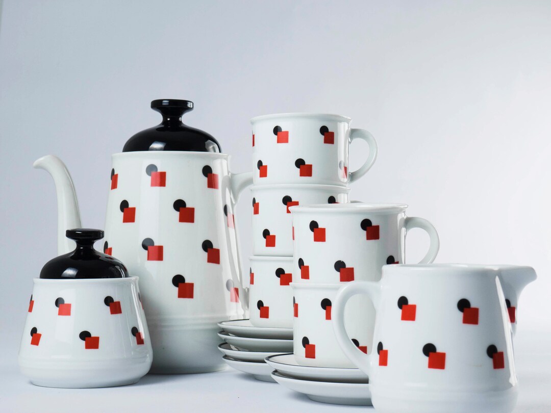 JAMBO Porcelain/breakfast Coffee or Tea Set/vintage - Etsy