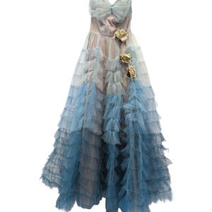 1950s Ombre Tulle Prom Dress - Etsy