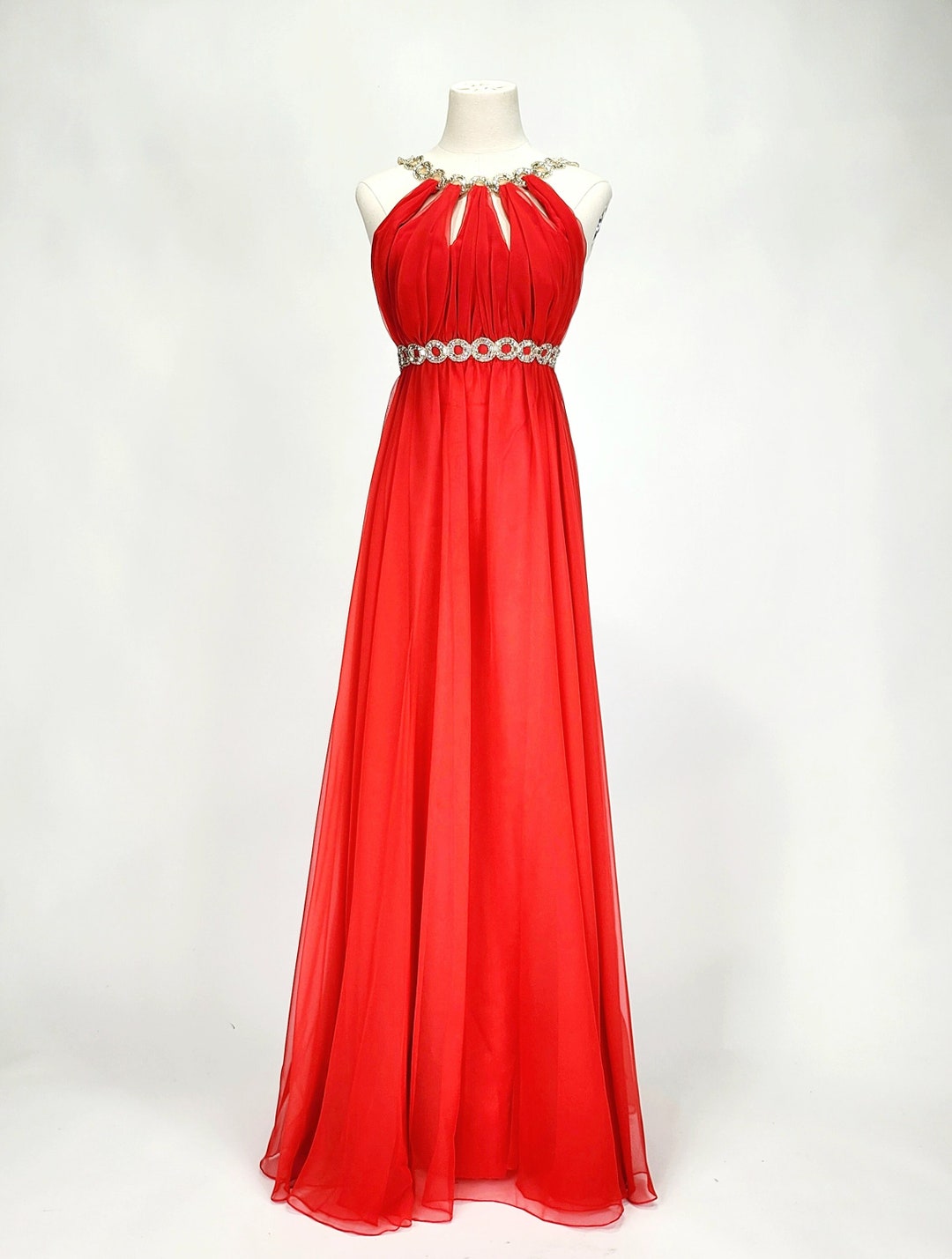 1980s Prom/evening Gown Bust 34" Waist 26" - Etsy