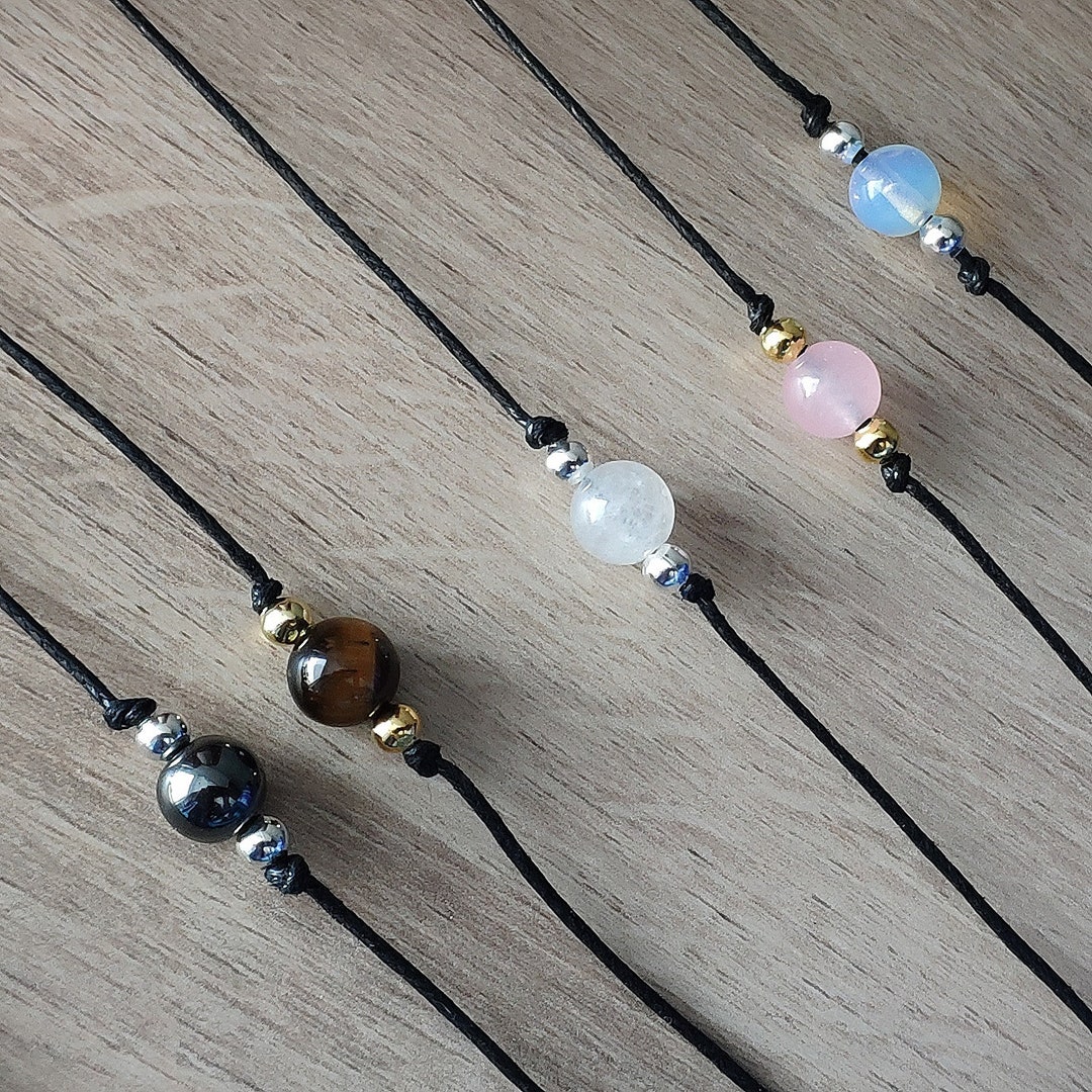 Crystal Choker Healing Crystal Choker Necklaces Black Choker, Healing ...