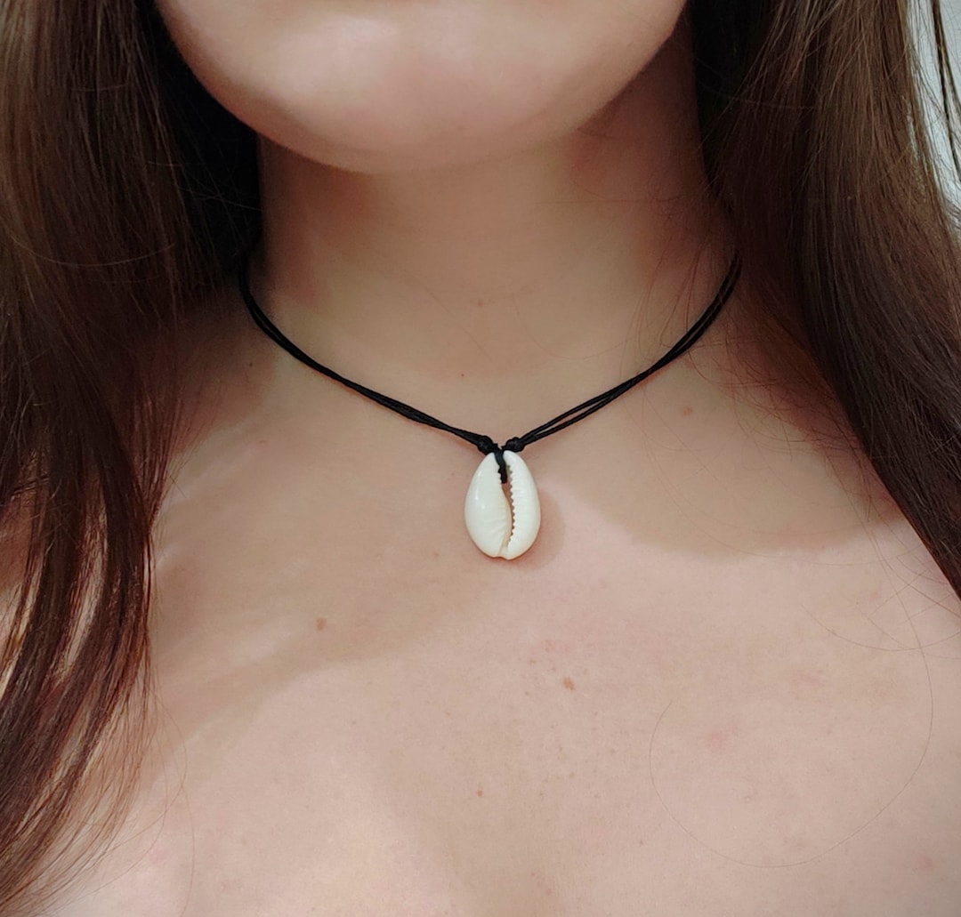 Cowrie Shell Necklace, Hippie Adjustable Shell Necklace, Gift for Her ...