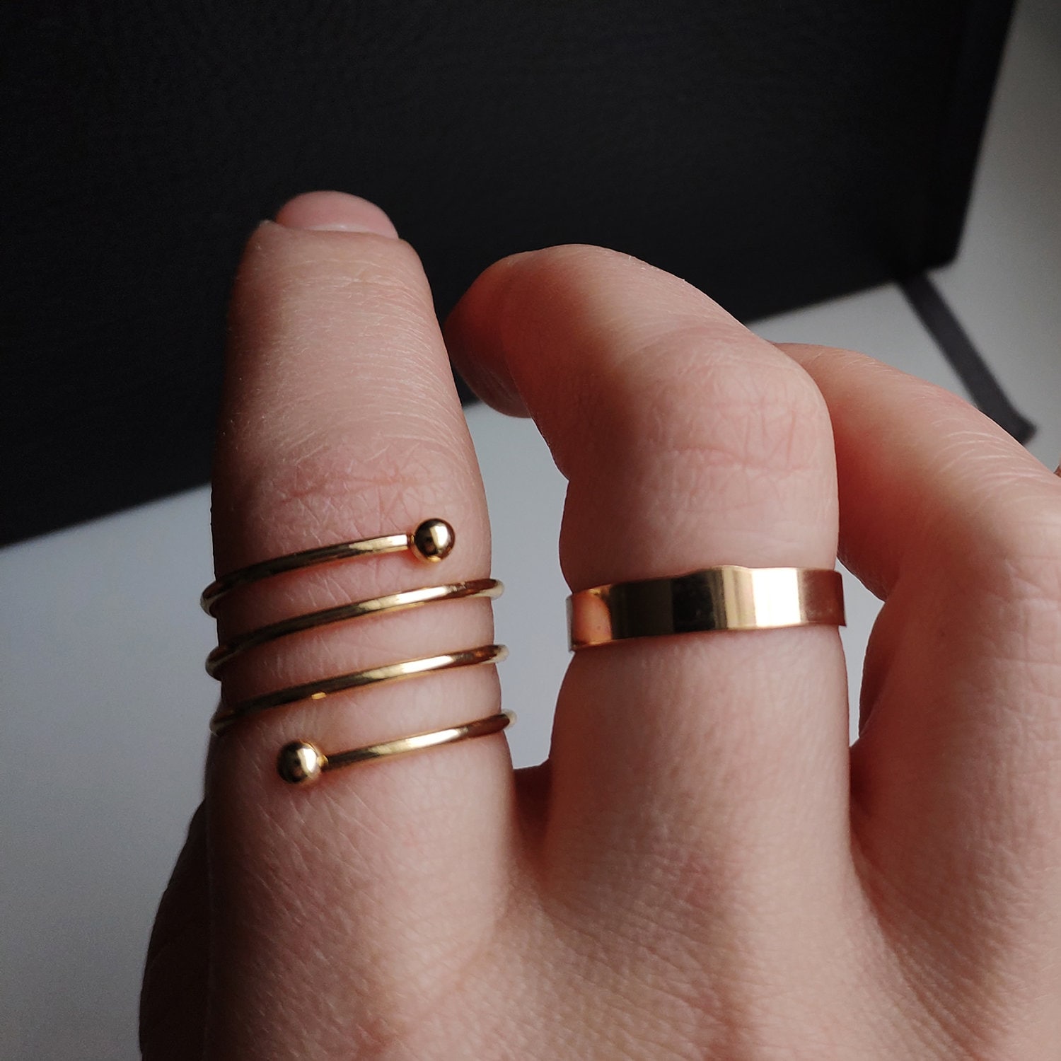 Ring Set Punk Knuckle Rings for Women Finger 6 Rings Set. | Etsy