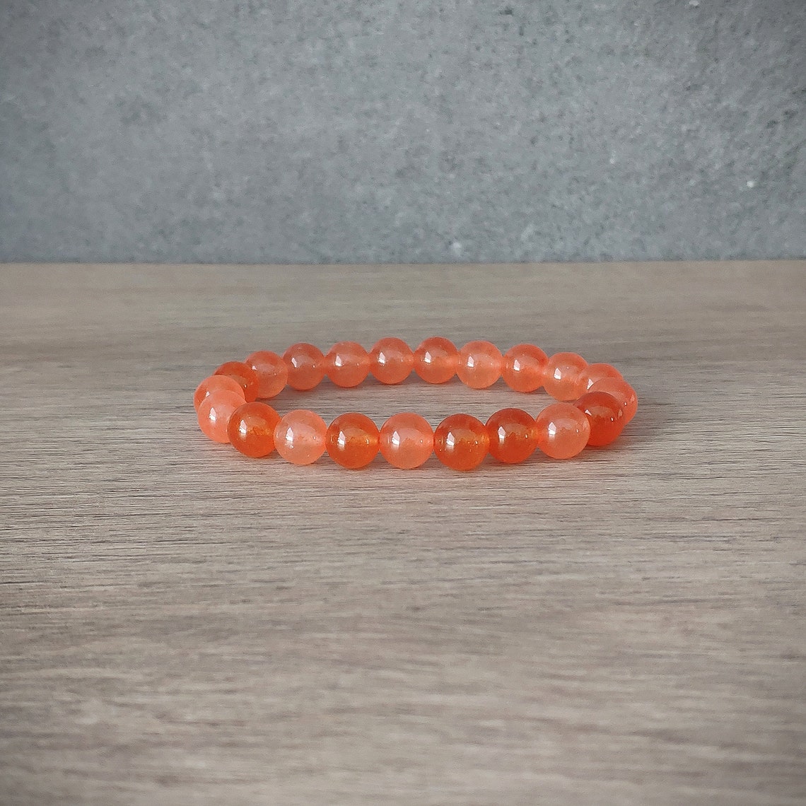 Genuine Orange Jade Bracelet Jade Gemstone Braceletjade - Etsy