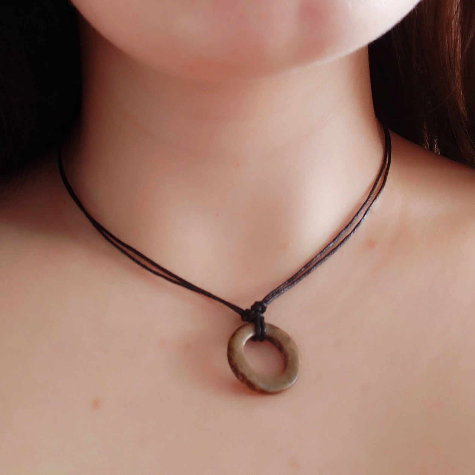 Coconut Shell Necklace Hippie Adjustable Wood Coconut - Etsy