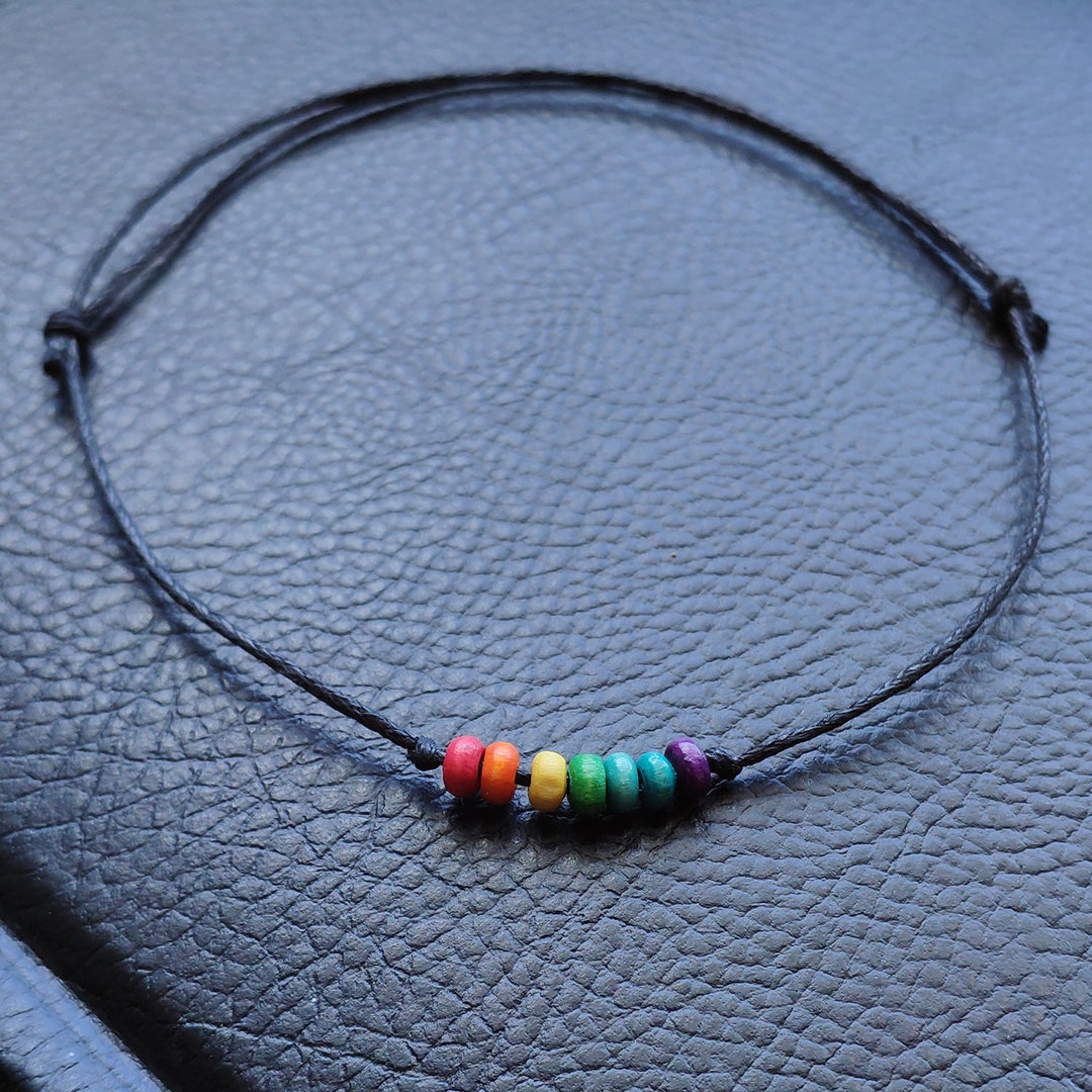 Anklets Mens Ankle Bracelet Surfer Anklet Anklets for Men Black String ...