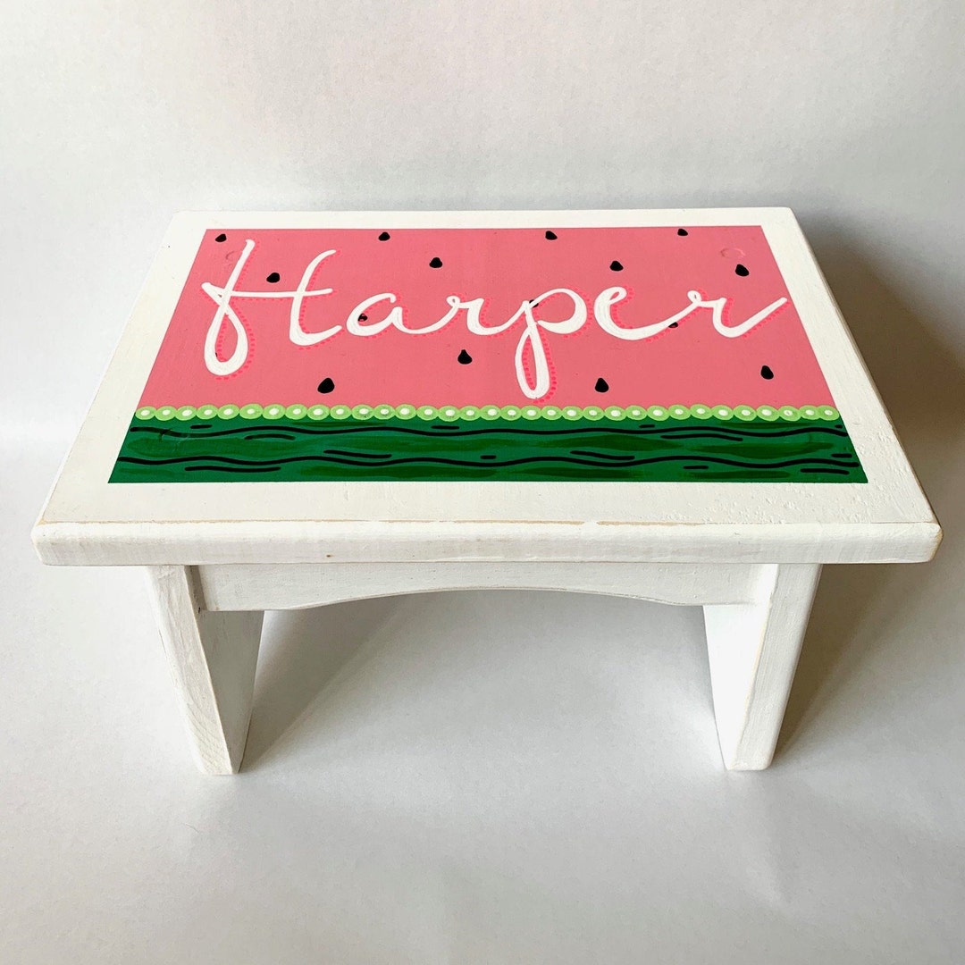 Watermelon Custom Step Stool Bench for Kids - Etsy