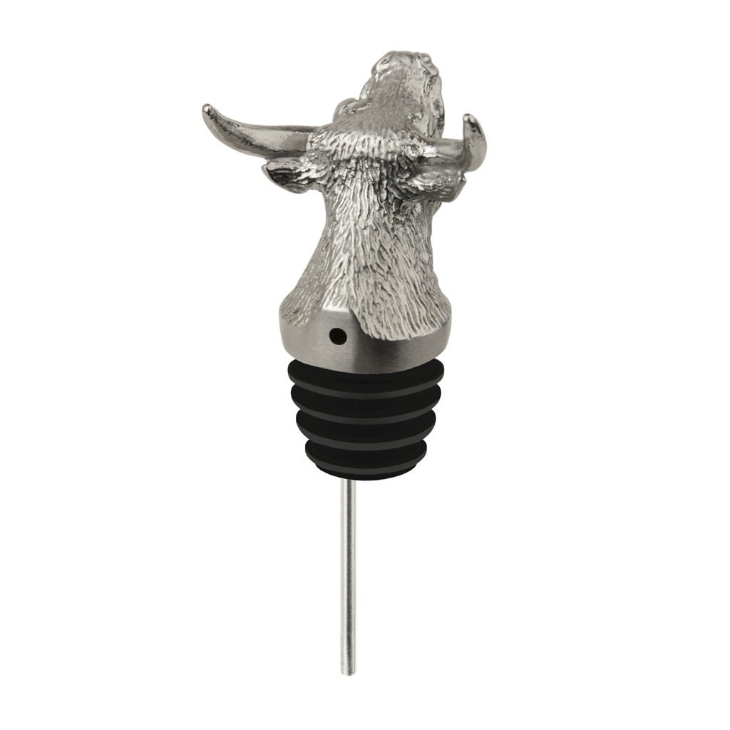 Stainless Steel BULL Wine Pourer Aerator Unique Fun Rodeo Wine Lover ...