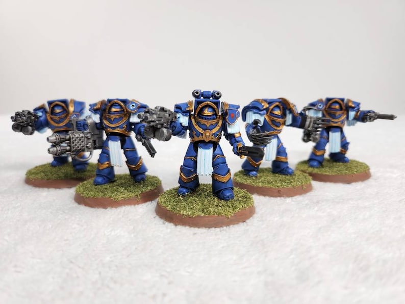 Ultramarines Cataphractii Relic Terminator Squad (5 Models) Warhammer ...