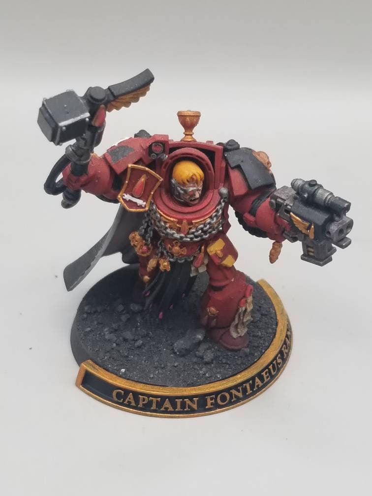 Warhammer 40K Space Marines Blood Angels Space Marine Captain - Etsy