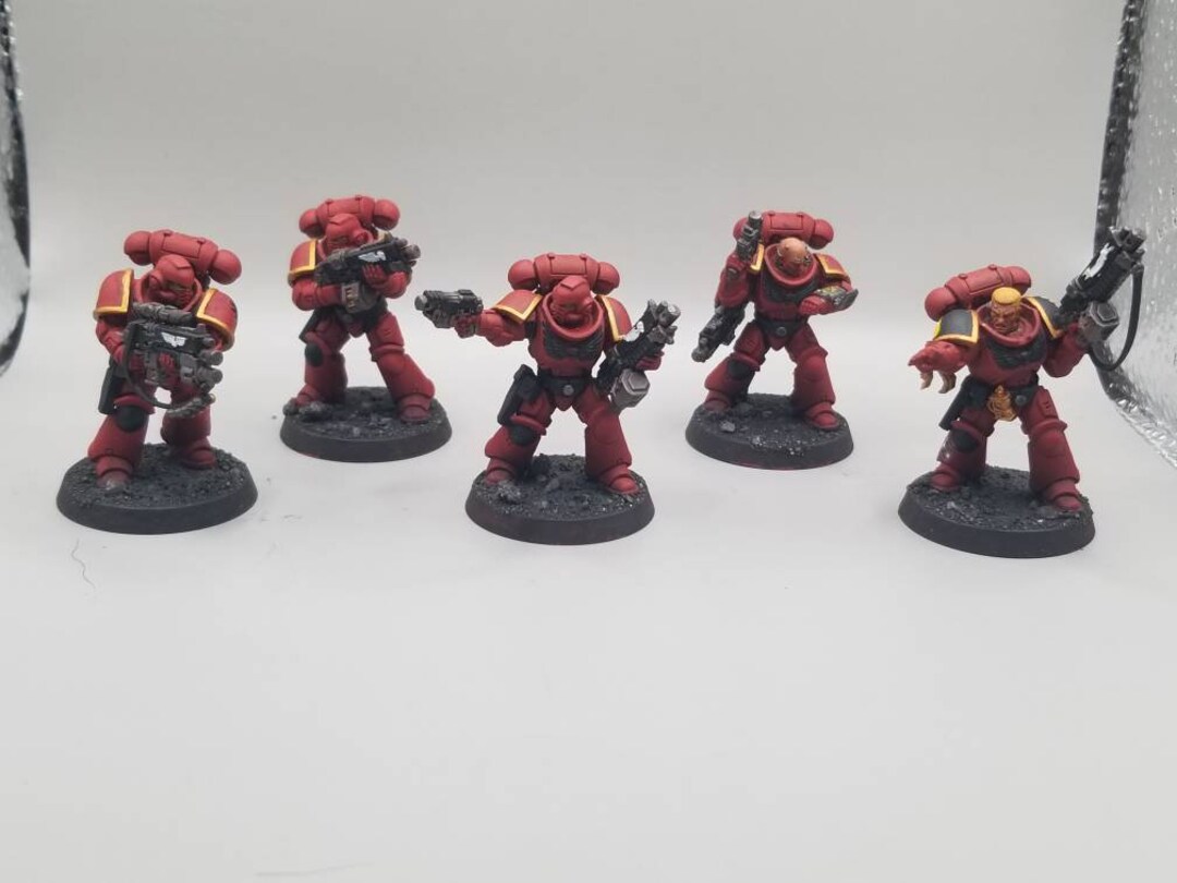 Warhammer 40K Space Marines Blood Angels Primaris Intercessors With ...