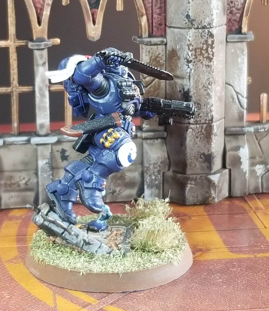 Ultramarines Lieutenant in Reiver Armor Warhammer 40K Space | Etsy