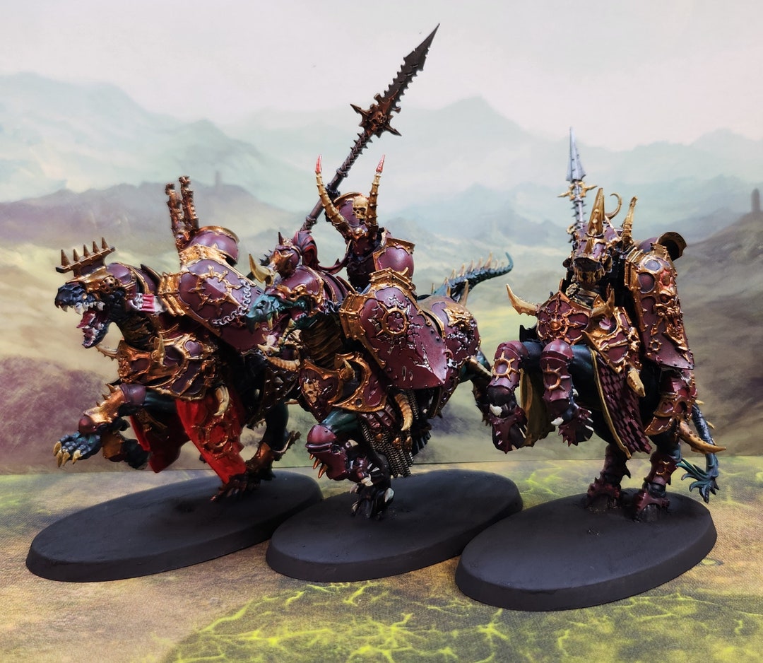 Varanguard Aos Mark of Khorne Age of Sigmar Slaves to Darkness Mounted ...
