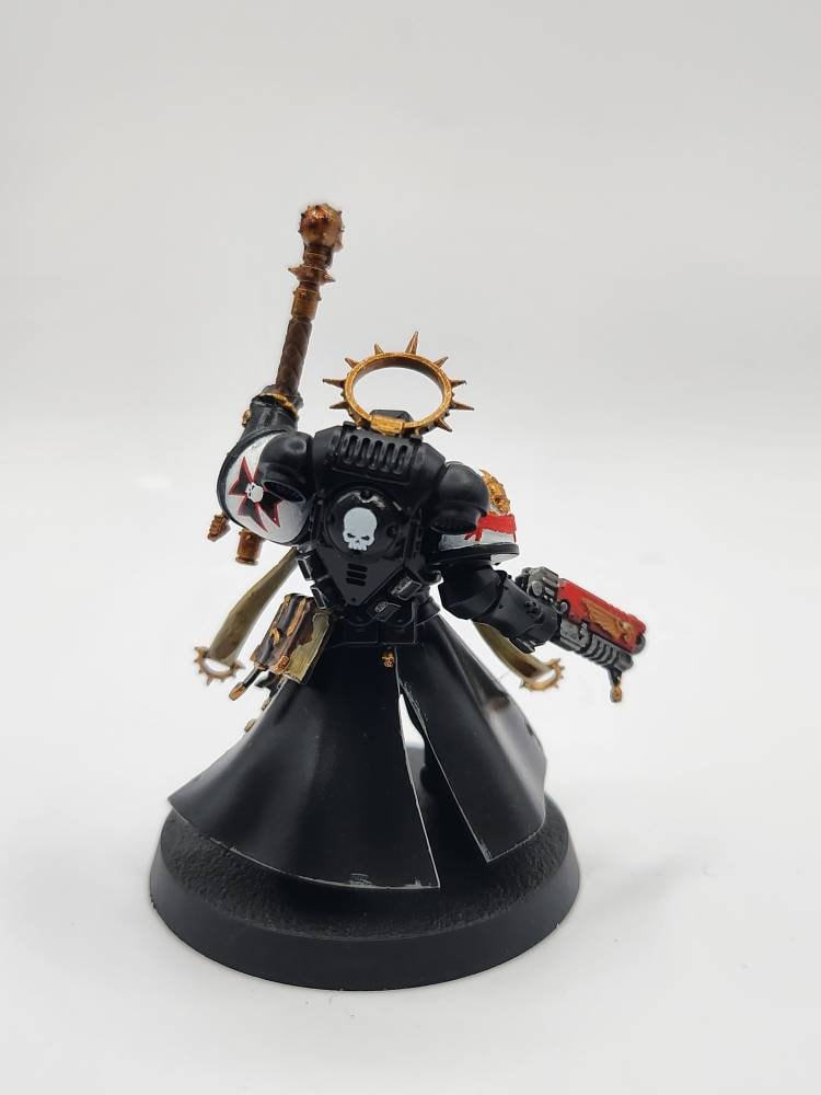 Warhammer 40K Black Templar Chaplain Reclusiarch Assembled - Etsy