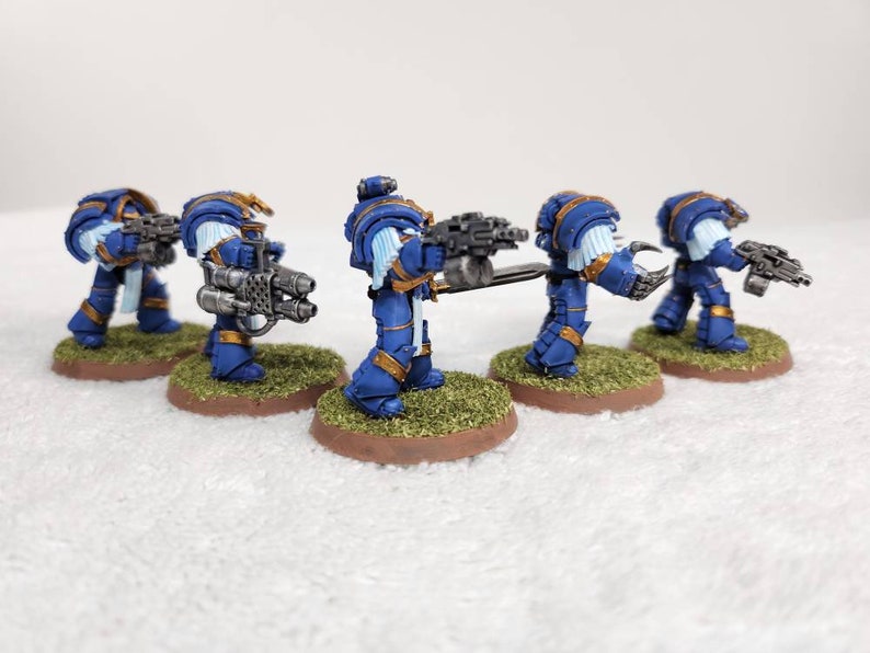 Ultramarines Cataphractii Relic Terminator Squad (5 Models) Warhammer ...