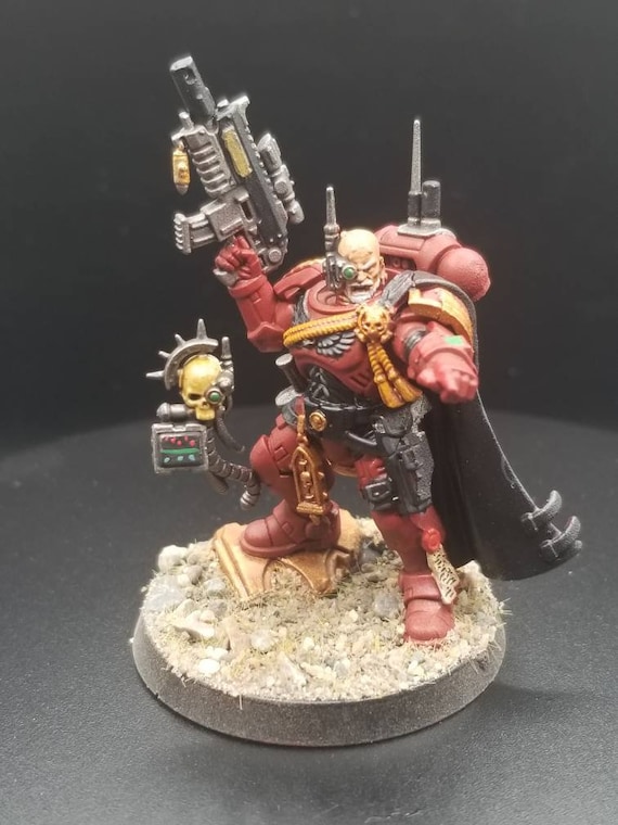 Warhammer 40K Space Marine Blood Angels Primaris Captain in | Etsy