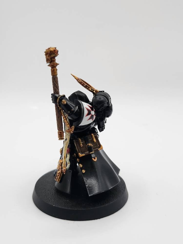 Warhammer 40K Black Templar Chaplain Reclusiarch Assembled - Etsy