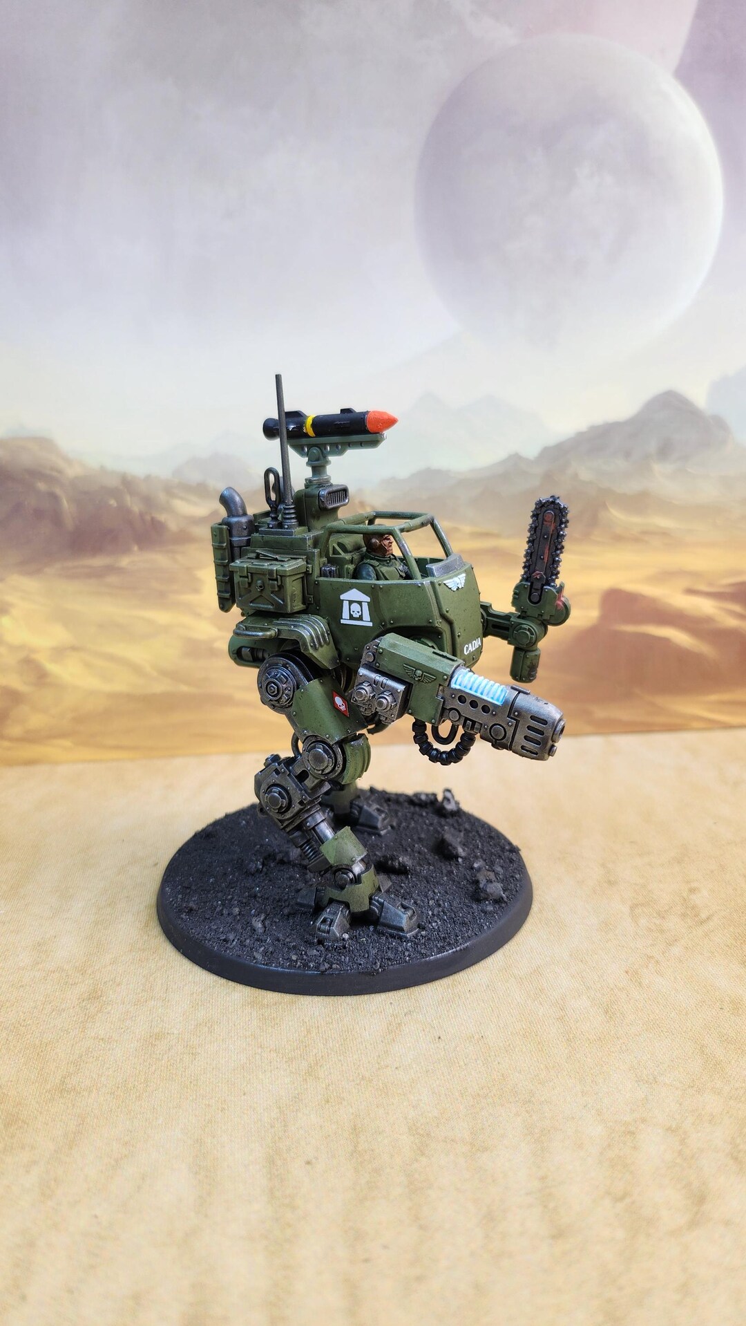 Warhammer 40K Astra Militarum Imperial Guard Cadia Sentinel Assembled ...