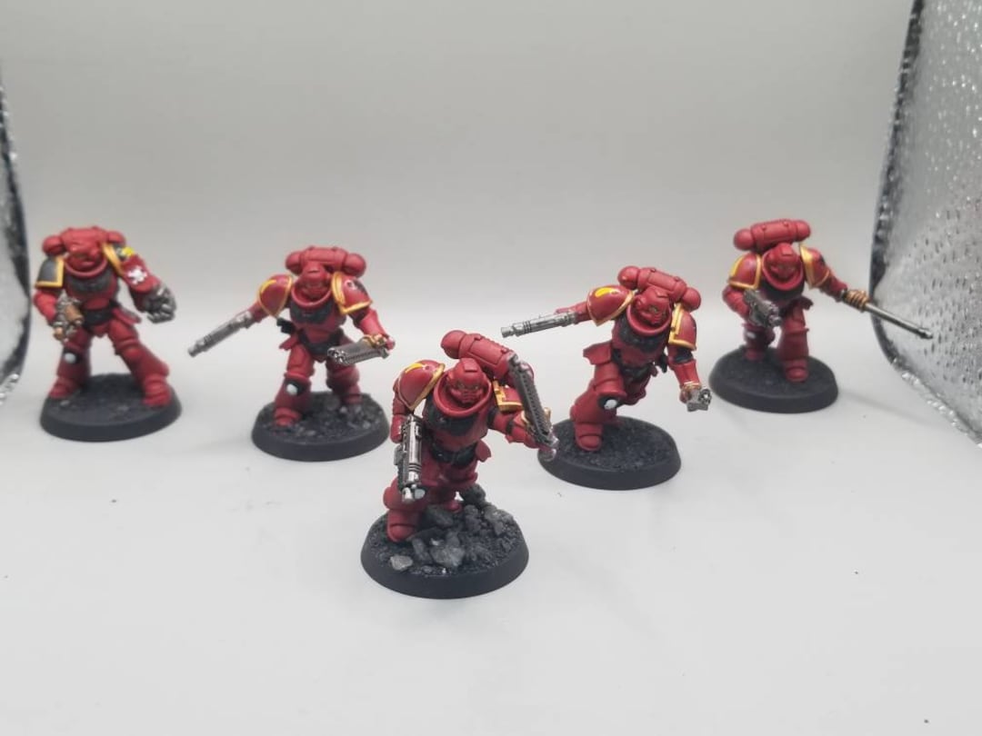 Warhammer 40K Space Marines Blood Angels Primaris Assault Intercessors ...