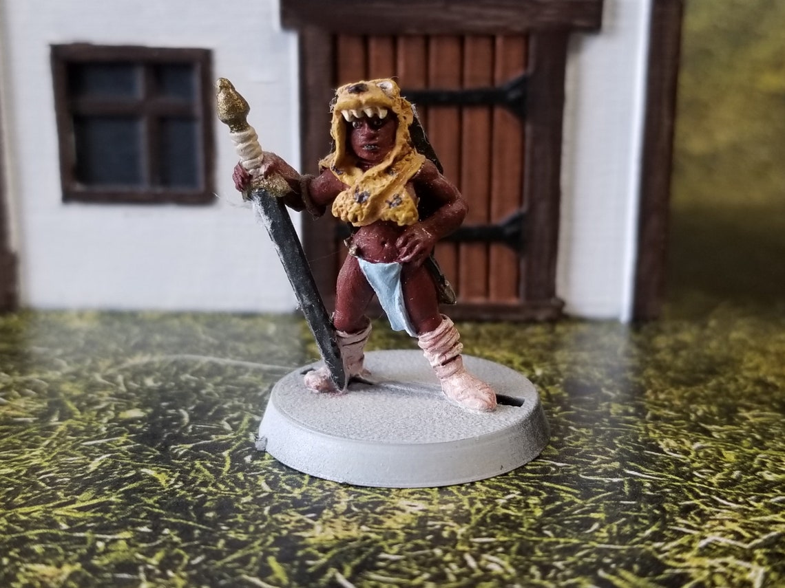 Vintage Dungeons and Dragons Barbarian Female Figure 35 Years Old - Etsy