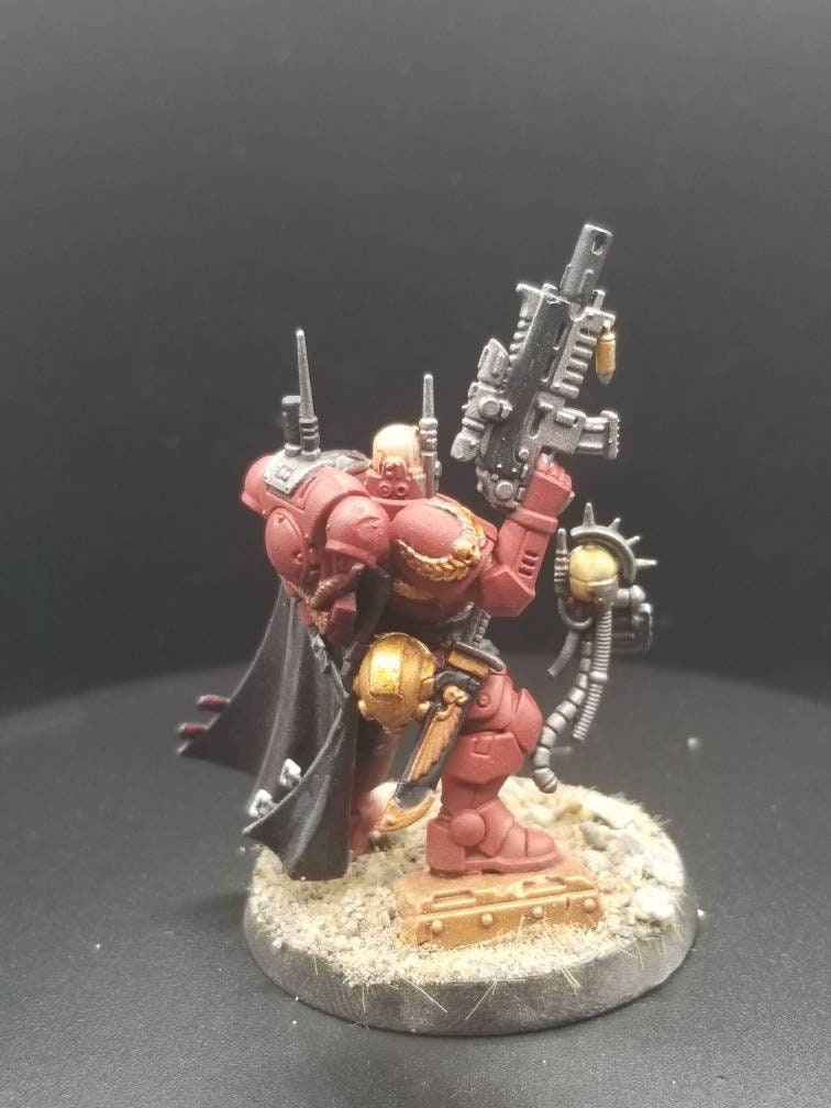 Warhammer 40K Space Marine Blood Angels Primaris Captain in Phobos ...